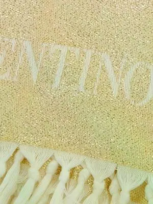 Valentino Garavani Monogram Lurex Jacquard Scarf