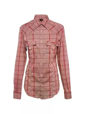 Just Cavalli Plaid Print Button-up Shirt