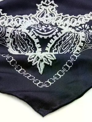 Tory Burch Beaded Bandana Triangle Scarf
