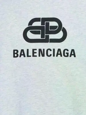Balenciaga Logo-print Oversized T-shirt - Grey
