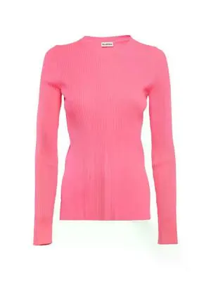 Balenciaga Rib-knit V-neck Sweater