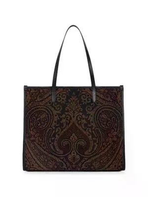 Etro Large Love Trotter Jacquard Bag - Blue