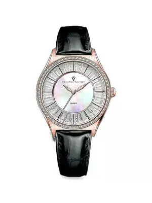 CHRISTIAN VAN SANT Luna Crystal-embellished 40mm Watch - White