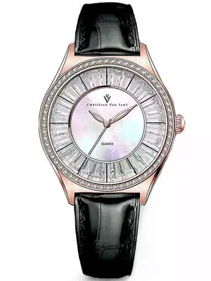 CHRISTIAN VAN SANT Luna Crystal-embellished 40mm Watch - White