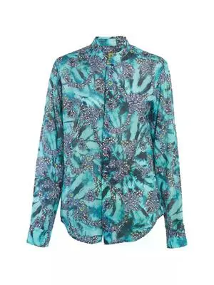Versace Gem Print Long-sleeve Shirt