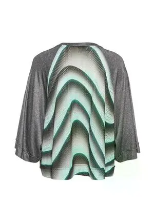 Just Cavalli Printed Lurex T-shirt - Grey