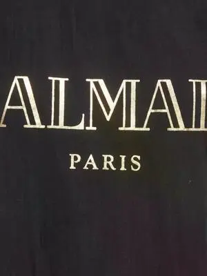 Balmain Logo Print Crewneck Sleeveless Tank