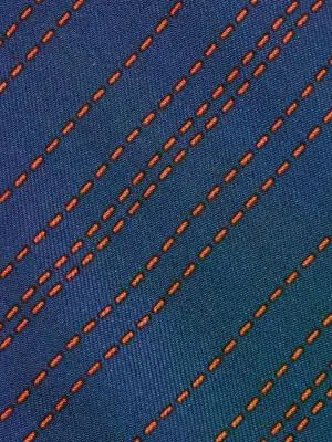 Hermès Diagonal-striped Silk Tie