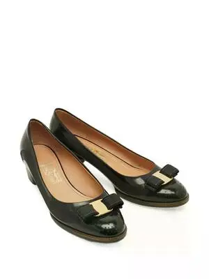 FERRAGAMO Vara Bow Block-heel Pumps