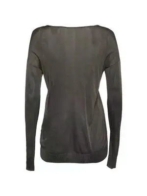 Gucci Long Sleeve Sweater With Brooch Detail