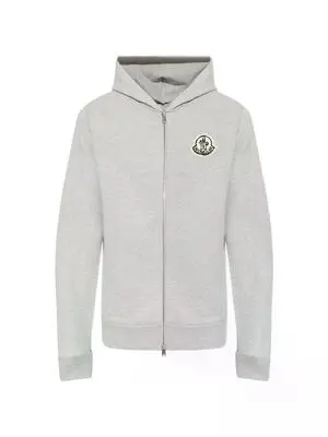 Moncler Logo Patch Zip-up Hoodie