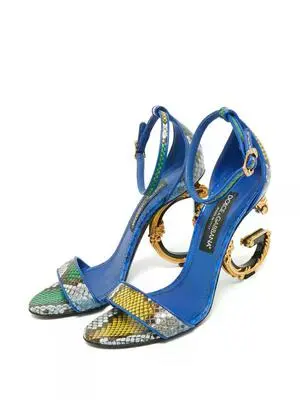 Dolce & Gabbana Keira Ankle-strap Heeled Sandals - Blue