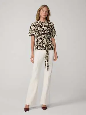 Diane Von Furstenberg Teressa Top - Tiny Thistle Soil
