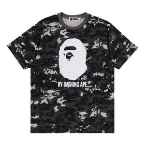 A BATHING APE Multi Pixel Camo T-shirt - Black