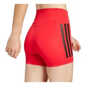 Adidas Optime 3-stripes 1/4 Short Leggings - Red