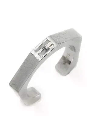 Fendi Baguette Logo-motif Open Band Ring