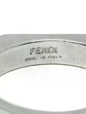Fendi Baguette Logo-motif Open Band Ring