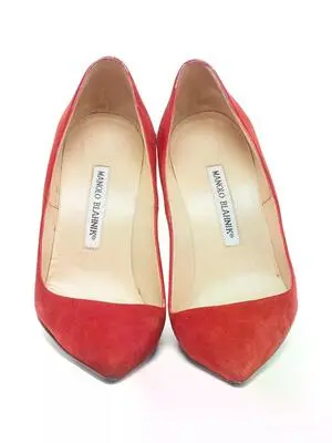 Manolo Blahnik Bb Pointed-toe Pumps - Red