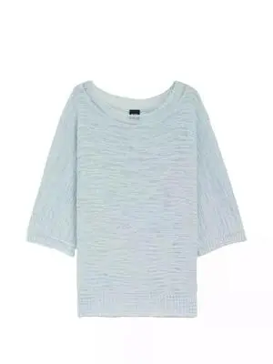 BOSS Fine-knit Three-quarter Sleeve Sweater