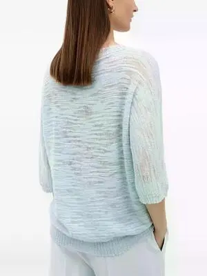 BOSS Fine-knit Three-quarter Sleeve Sweater