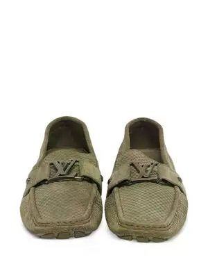 LOUIS VUITTON Monte Carlo Loafers In Suede - Green