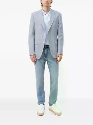 BOSS Houndstooth-pattern Blazer - Blue