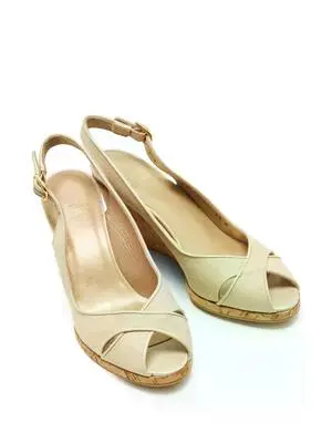 STUART WEITZMAN Peep-toe Slingback Pumps