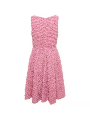 Emporio Armani Pleated Chiffon Dress