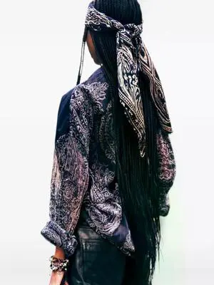 R13 Abstract Bandana Print Shirt