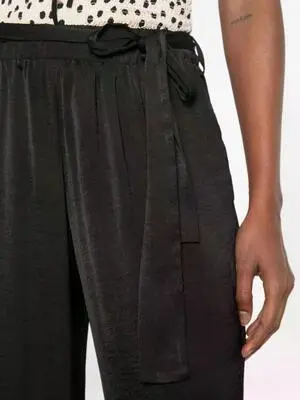 MOUTAKI Satin Finish Belted Trousers