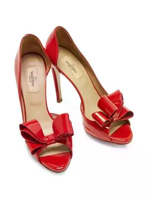 Valentino Garavani Patent Leather Bow D'orsay Pumps