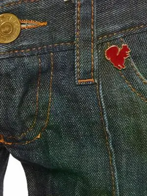 Dsquared2 Cropped Jeans With Squirrel Motif