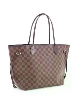 LOUIS VUITTON Damier Neverfull Mm Tote Bag - Brown
