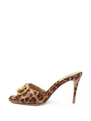 Valentino Garavani Vlogo Leopard-print Stiletto Sandals