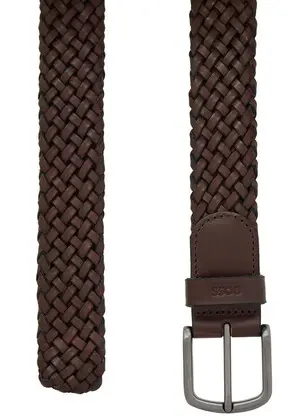 BOSS Sash Braided Leather Belt