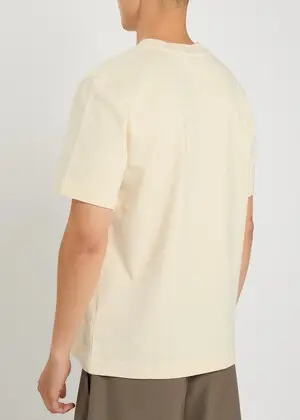 Jacquemus Le T-shirt Logo-embroidered Cotton T-shirt - Beige