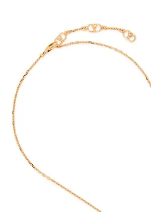 Valentino Garavani Vlogo Crystal-embellished Necklace