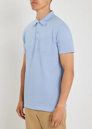 Sunspel Cotton-mesh Polo Shirt