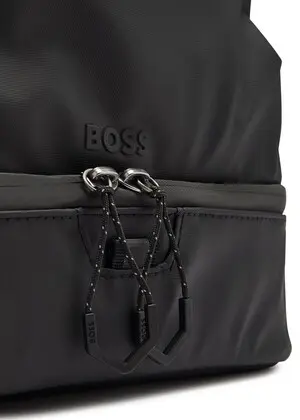 BOSS Stenson Coated Faux Leather Washbag