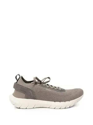BOSS Mesh Knit Panelled Sneakers - Grey