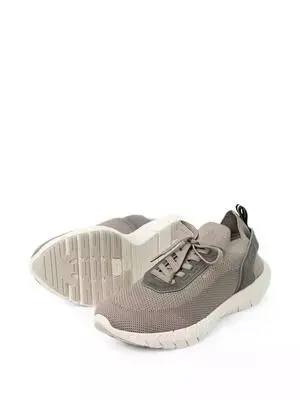 BOSS Mesh Knit Panelled Sneakers - Grey