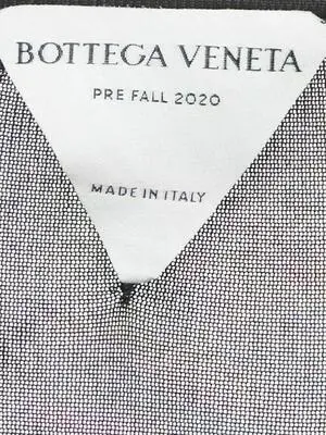 Bottega Veneta Ruched Midi Dress With V-neck And Long Sleeves