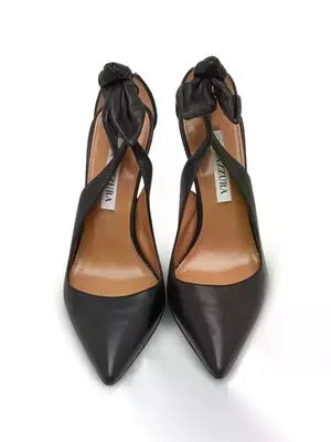 AQUAZZURA Bow Tie Pointed-toe Pumps