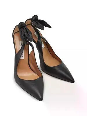 AQUAZZURA Bow Tie Pointed-toe Pumps