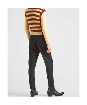 Prada Mid-rise Tailored Cropped Trousers