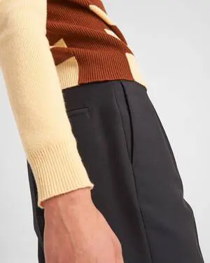 Prada Mid-rise Tailored Cropped Trousers