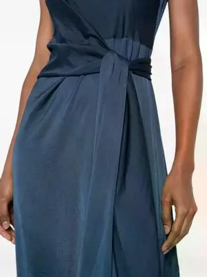 MOUTAKI Sleeveless Knot Detail Midi Dress