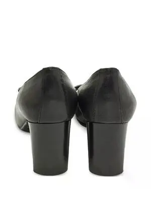 Marc Jacobs Leather Bow Detail Block Heel Pumps