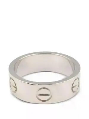 Cartier 18k White Gold Love Ring - Silver