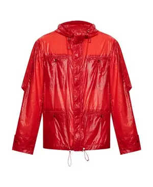 FERRAGAMO Hooded Drawstring Jacket - Red
